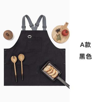围裙厨用罩房餐衣新款防水防家8.22油做饭烘焙男女士饮奶茶店工作