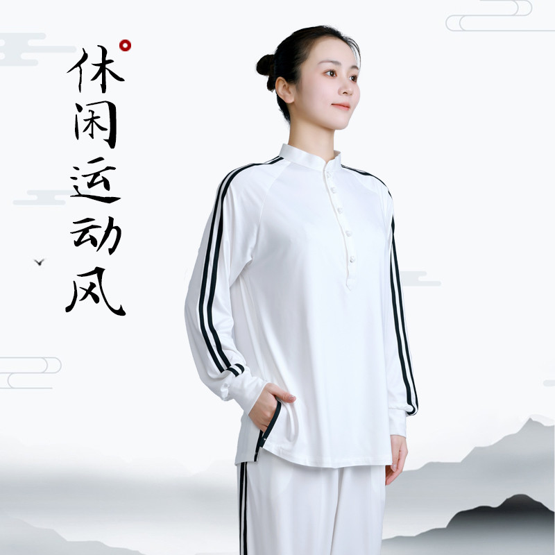猎辰太极服女款新款2025高端牛奶丝太极拳练功服男春秋夏季八段锦