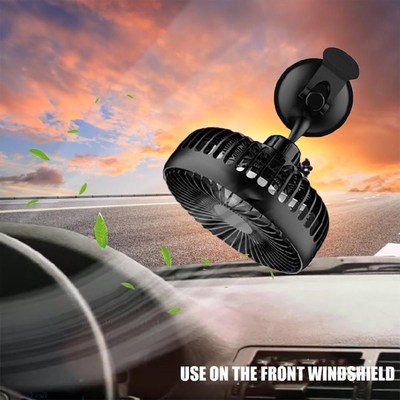 Wholesale Quick delivery 12V 24V USB Car Fan Suction Cup Ca