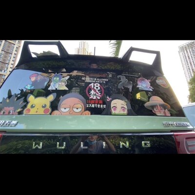 极速1pcs Anime Motion/Moving Adhesive Waterproof Peeker 3D C