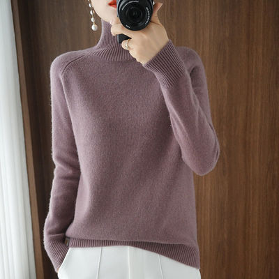 Turtleneck Pullover Fall/winter 2021 Cashmere Sweater Women