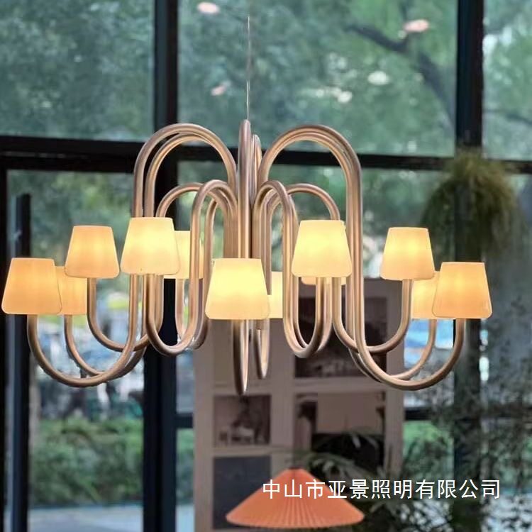 美式复古客厅灯设计师高端主灯艺术和照明灯具2025年新款大厅吊灯