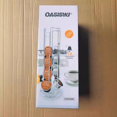 铁线英文彩盒收纳架18颗装雀巢多趣酷似咖啡胶囊架吧台