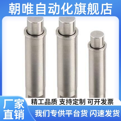ZAS11重载型小径弹簧柱塞 MPFH1.5 2 3 4 5光身定位锁销 销平头型