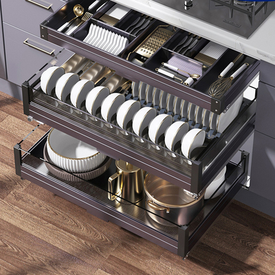 浅拉篮350深400拉拦450浅柜拉蓝550调味篮650抽屉800橱柜碗篮单层