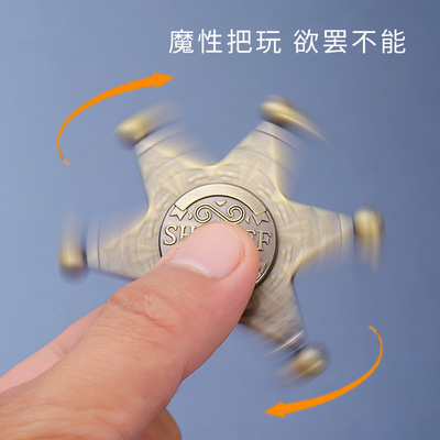 EDC锌合金六角海王星指尖陀螺