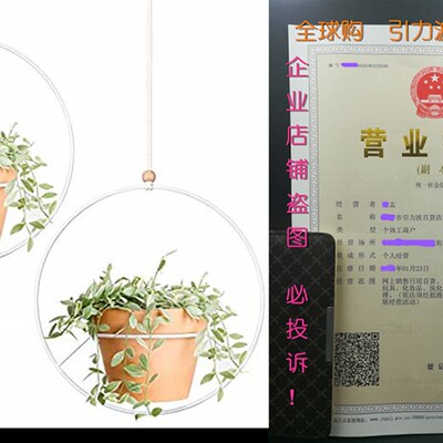 好货MkOnO 2 Pcs MetAl ROund HAnging PlAnter MOdern PlAnt HAn