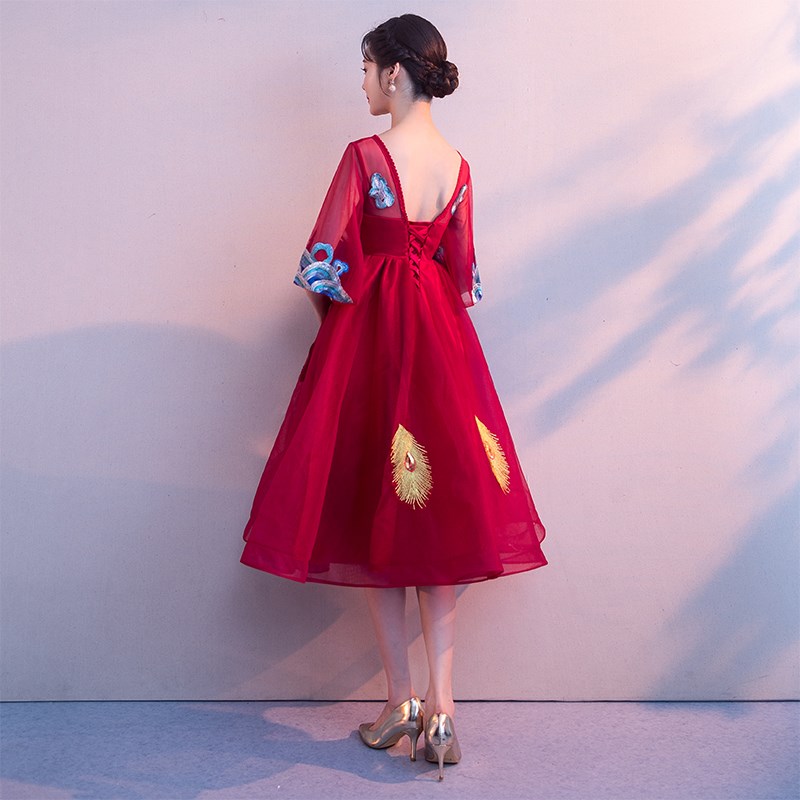 好货孕妇敬酒服2025新款红色高腰大码中式新娘秀禾服结婚礼服裙女