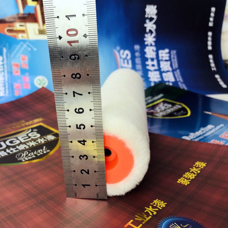 好货纯羊毛超细短毛平涂艺术漆滚筒刷9寸乳胶漆耐溶剂耐腐蚀无痕