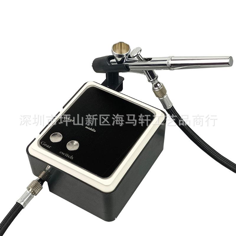 好货气泵套装迷你喷笔模型便携喷枪彩绘上色美甲电动机渐变喷涂喷