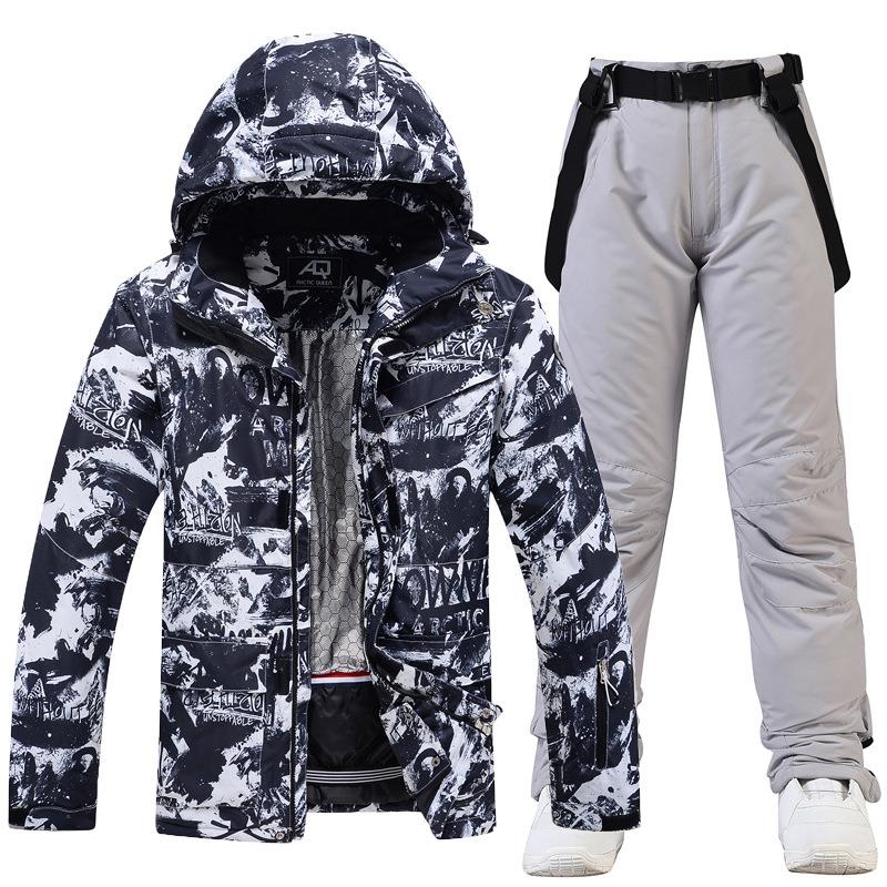新款滑雪套装水男士板冬季户209外服防风防泼保暖加厚单双板滑雪