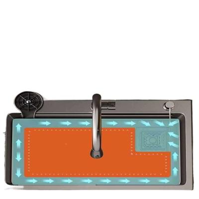 槽纳米枪灰色30401不锈钢水大单厨房洗菜厚盆家槽用加洗菜池洗碗