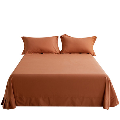 定做订制加c大加厚纯色全棉磨毛榻榻米床单纯棉布被单炕单3拼接床