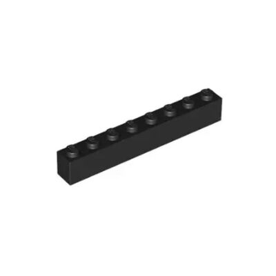 乐高/LEGO积木零配件 300826 3008 黑色 1x8 基础砖 63322