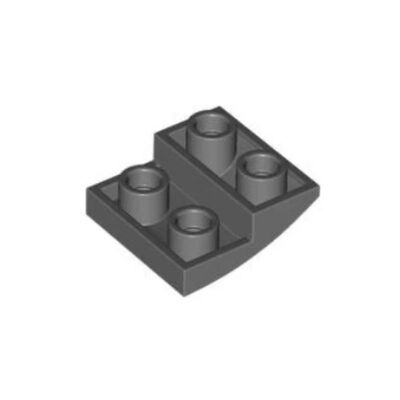 乐高/LEGO积木零件 6344820 32803 深灰色 2x2 反向弧形件 MOC