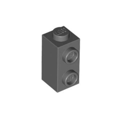 乐高/LEGO积木配件 6228923 32952 深灰色 1x1x1-2/3单侧双凸点砖