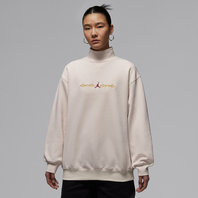 NIKE耐克女子jordan运动休闲针织套头衫卫衣IQ3965-102