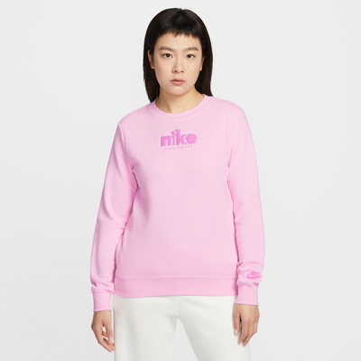 NIKE耐克女子运动休闲圆领针织套头衫卫衣IF0225-663