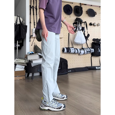 速干防晒微喇软壳冲锋裤男款夏季