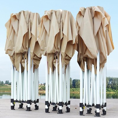 四脚防雨帐篷四角折叠遮阳棚雨棚户外H太阳大伞顶布摆摊用伸缩式