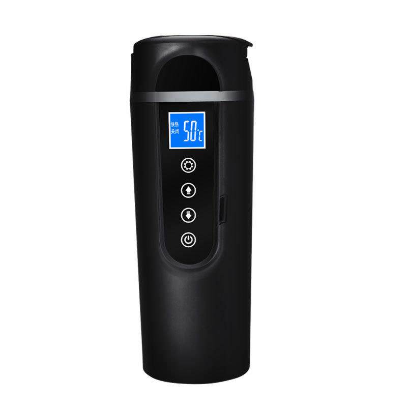 车载烧水杯小型便携汽车用烧水杯12V24V智能通用保温加热开水
