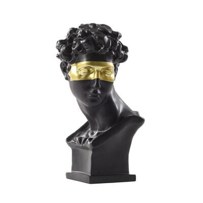 现代简约树脂大卫雕塑人物摆件客厅样板房电视柜玄关家居软装饰品