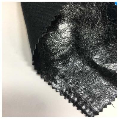 新款柔软101弹力镜面pu服装皮革面料纳帕皱纹细纹皮裤皮裙服装革