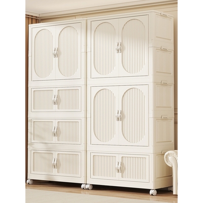 免安装衣柜折叠简易儿童衣物收纳柜婴儿小衣橱塑料家用储物柜