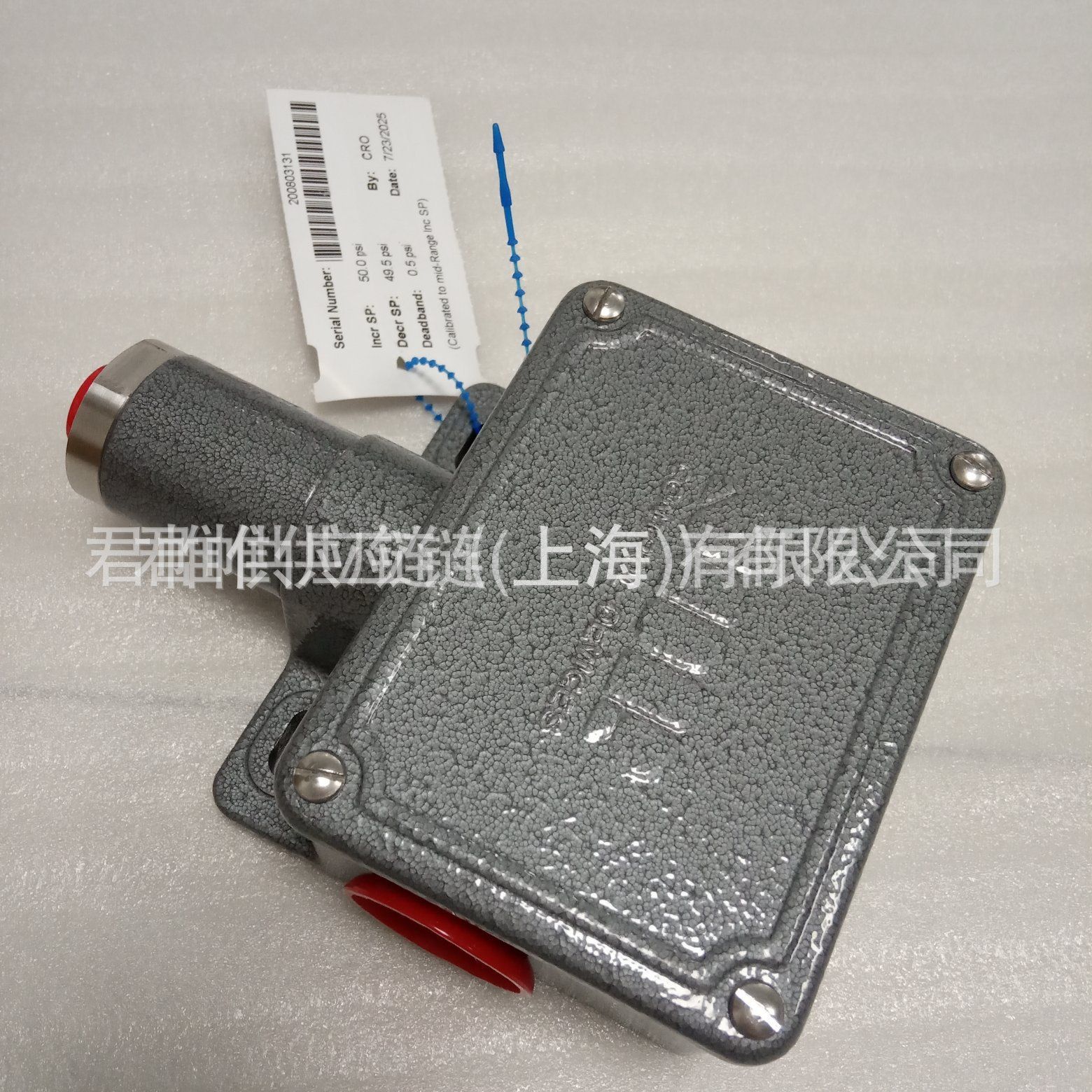 SOR 压力开关 型号:405923-SF9DH6 2.5-8.0PSI 价格需核实