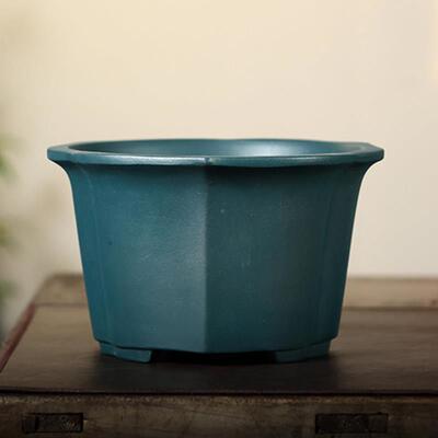 宜绿兴紫砂精品花瓣花盆盆陶瓷金GTC掸子兰花君子兰盆景老形桩盆