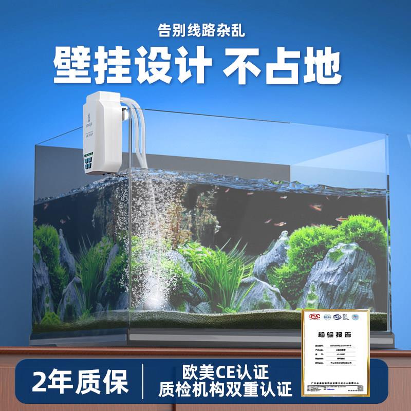 鱼缸打氧气超静音锂泵电池氧泵小型冲增氧GX-G1000泵家用养鱼充氧