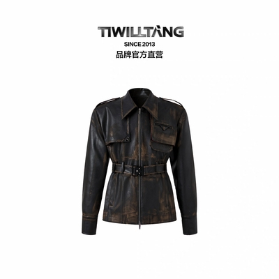 啟世錄TIWILLTANG ×《狂野時代》聯名系列【盜跡救贖】潛痕皮衣