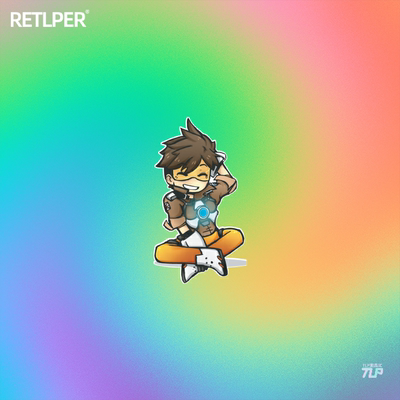 TLP反光车贴守望先锋喷漆涂鸦周