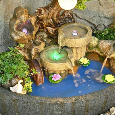 山喷泉流TIX水摆件循环水景观户外池系装饰水庭假院花鱼园造景布