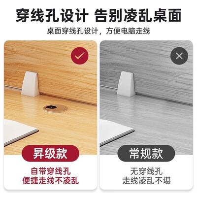 职员办公桌简约现位办公室员工台式电脑桌椅组位合工桌子工代OVL