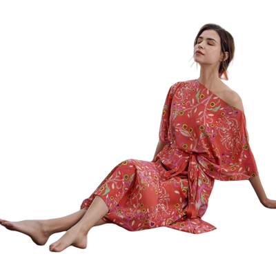 意大利进口OREQUO HOLIDAY卡夫坦系列度假连衣裙小众不撞衫长罩衫