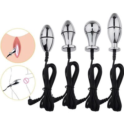 Electro Shock Anal Butt Plugs Masturbator Jump Egg Clit Stim