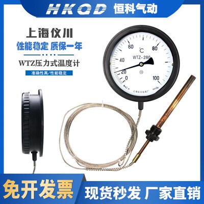 上海仪川电接点压力式温度计WTZ280/WTZ288 变压器用温度表
