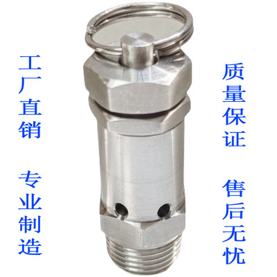 A28X-16P304/316L不锈钢安全阀可调节排气阀泄压阀弹簧式安全阀