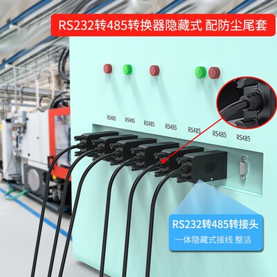 炬信232转485转换器免焊接无源RS485转RS232串口协议模块转换器23
