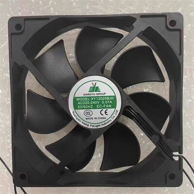 全新原装XIANGYU XY12025/12038S2H AC220V 12CM冰柜机柜散热风机