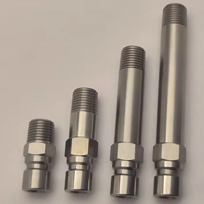 DME大号不锈钢水嘴401-02PT快速接头水咀N9-1/4PT外螺纹连接国产