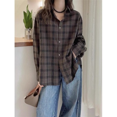 速发2024早众新款长袖磨毛套子外格大码设计感小秋宽松上衣