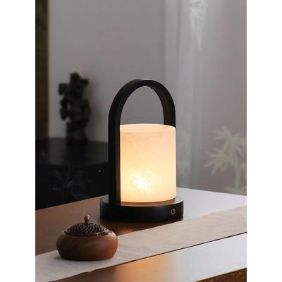 新中式围台灯宋代美学禅茶意电桌桌面书房实木摆件卧室床头LMD-64