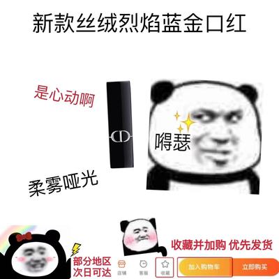 dior迪奥蓝金丝绒柔雾口红小样