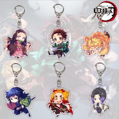 Anime Demon Slayer Keychain Acrylic Kimetsu no Yaiba Blade o