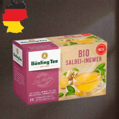 德国代购【全场满300包邮】Bunting Tee有机生姜鼠尾草茶40g