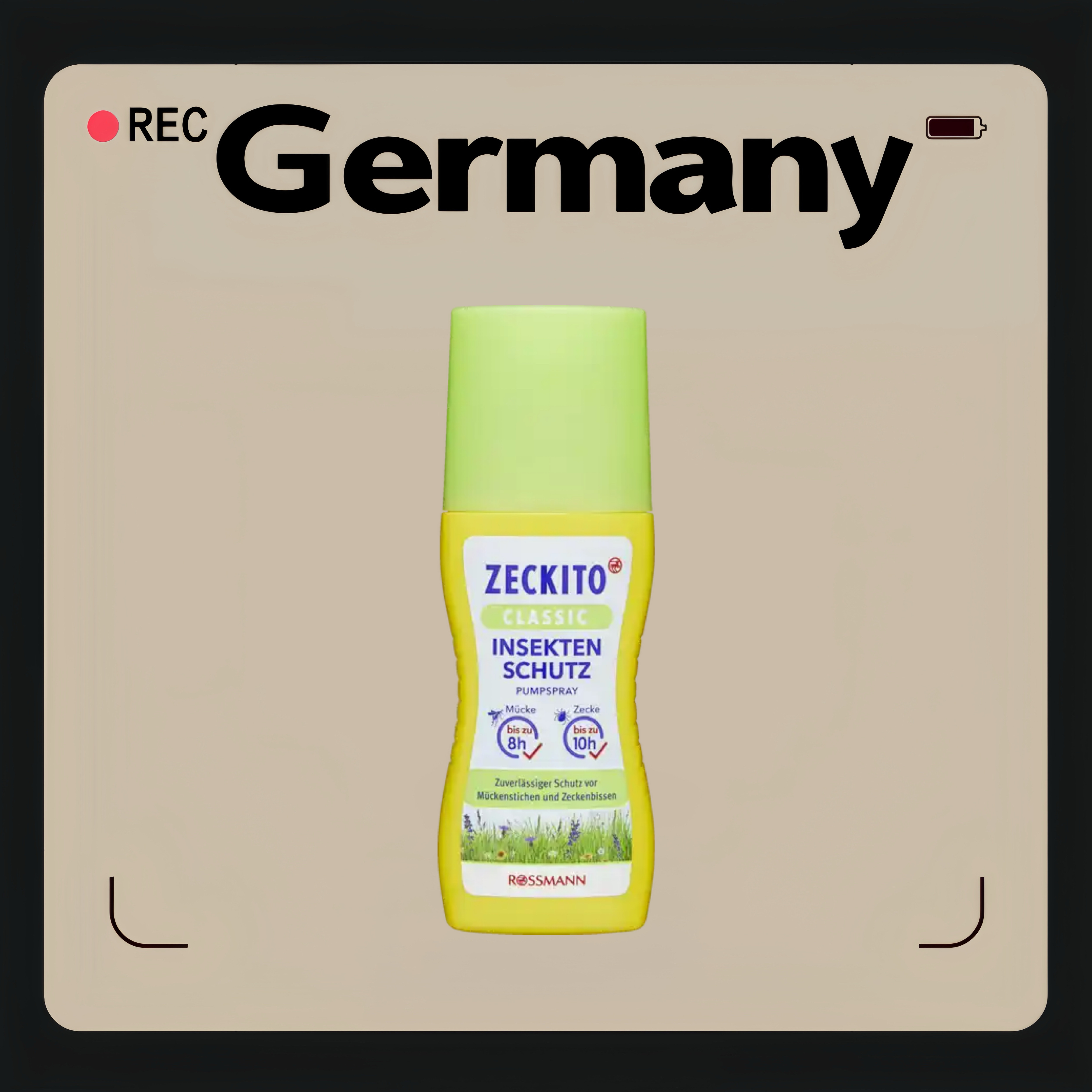 德国代购【全场满300包邮】ZECKITO经典蚊虫叮咬喷雾100ml
