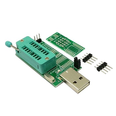 CH341A 24 25 DVD编程器 路由器 BI0S 中九刷机 USB多功能编程器