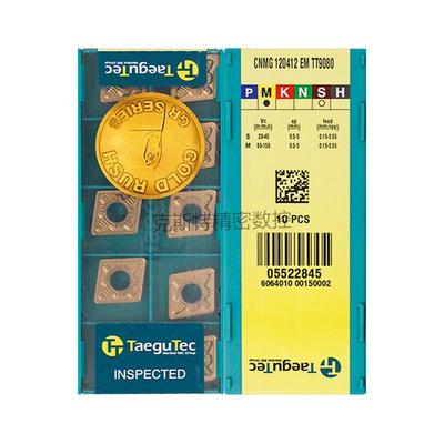 韩国特固克 Taegutec数控刀片 CNMG120412-EM TT9080 加工不锈钢